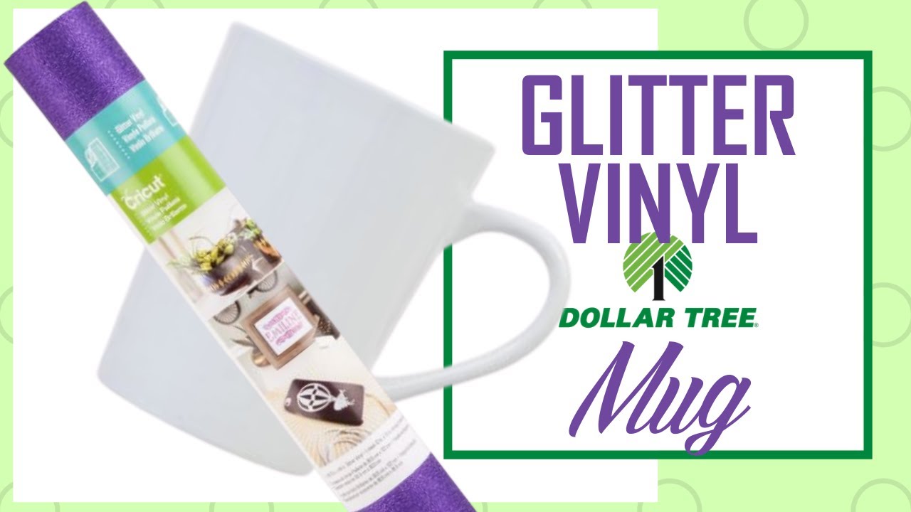 Dollar Tree Mug- Epoxy Resin With Cricut Glitter Vinyl - YouTube