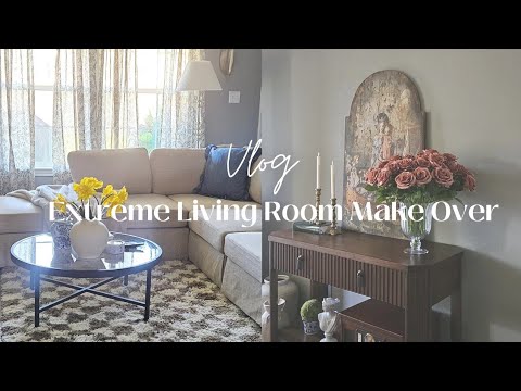 Extreme Living Room Make Over (on a budget) - YouTube