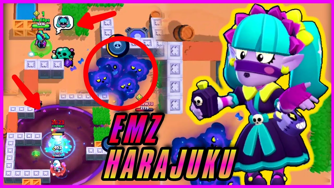 ¡ME COMPRO A EMZ MERLINA! (spray y un pin gratis) EMZ Harajuku | Brawl ...