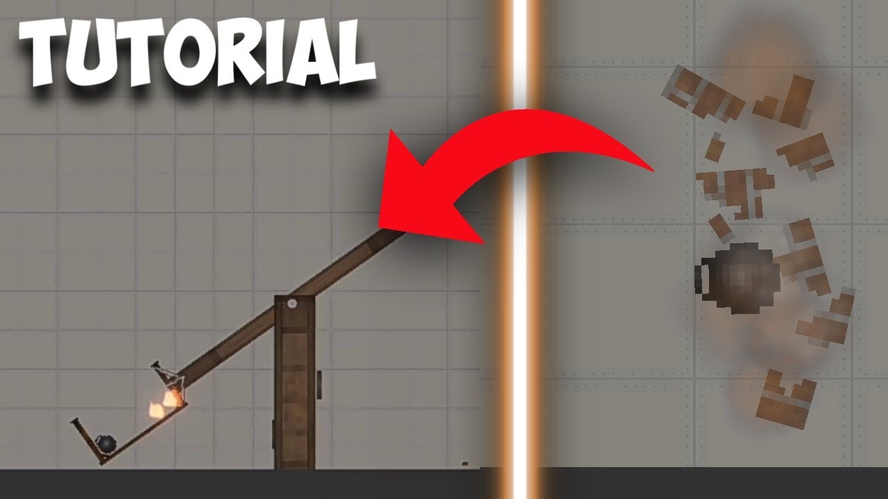 Catapult in Melon playground (Melon playground tutorial) - YouTube