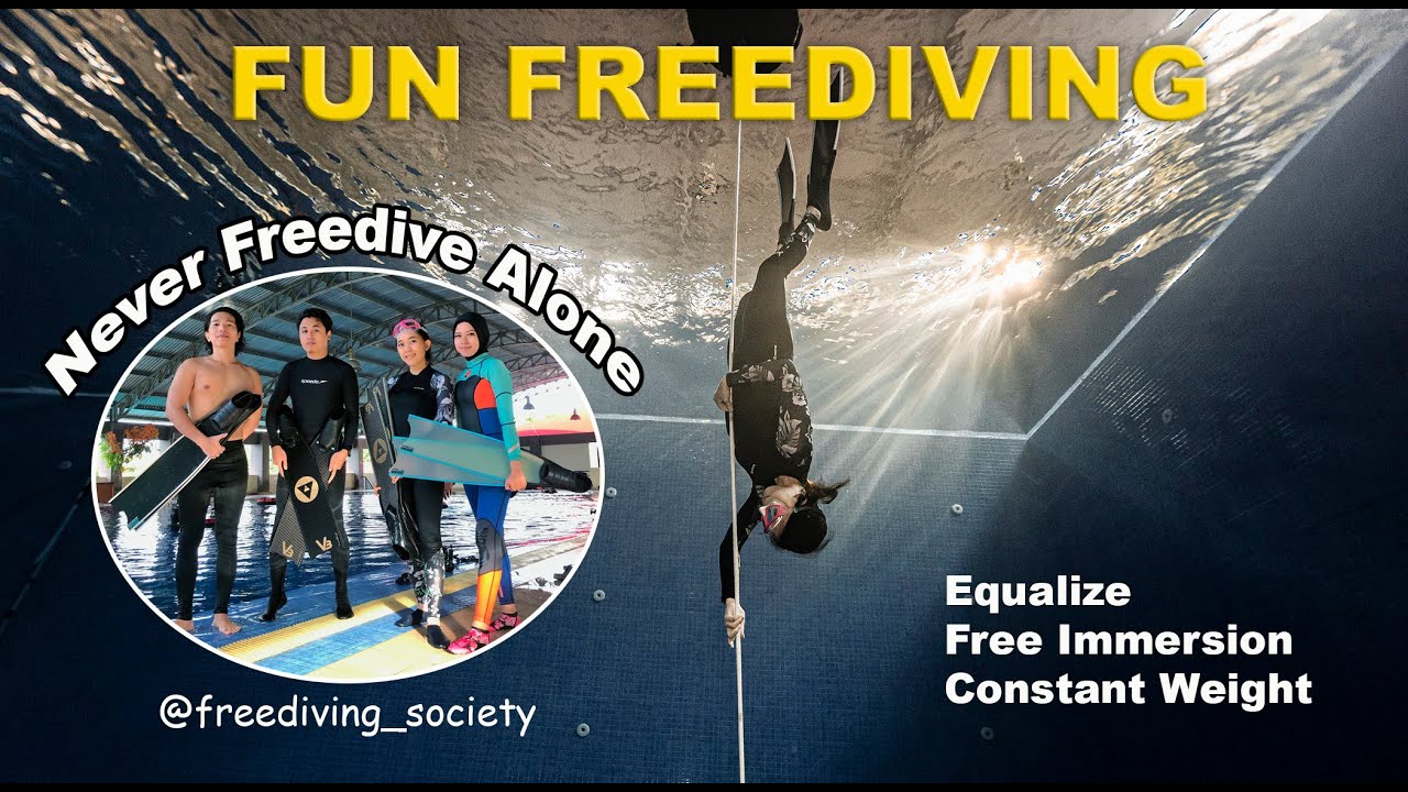 FUN FREEDIVING | Deep Pool Session | Freediving Society | at Tribuana ...