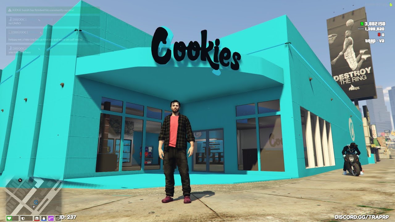 I went to the Cookies Store in TRAP RP | GTAV RP SERVER | #shorts - YouTube