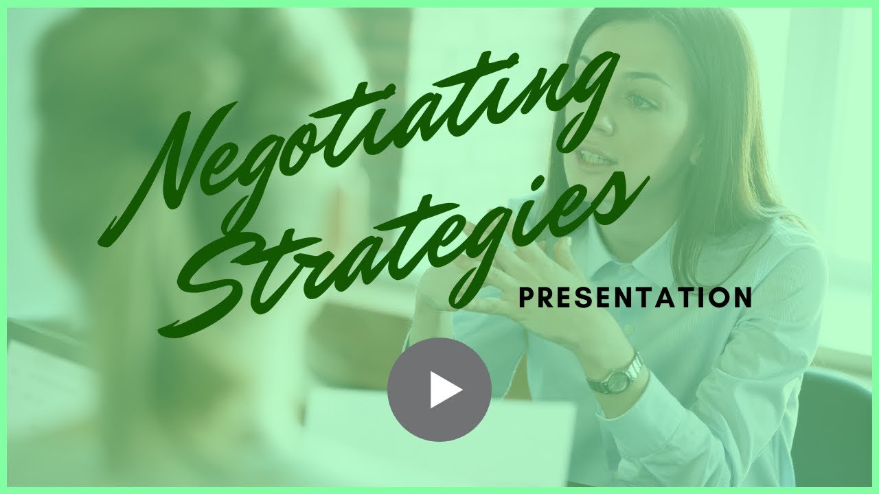 Negotiating Strategies - YouTube