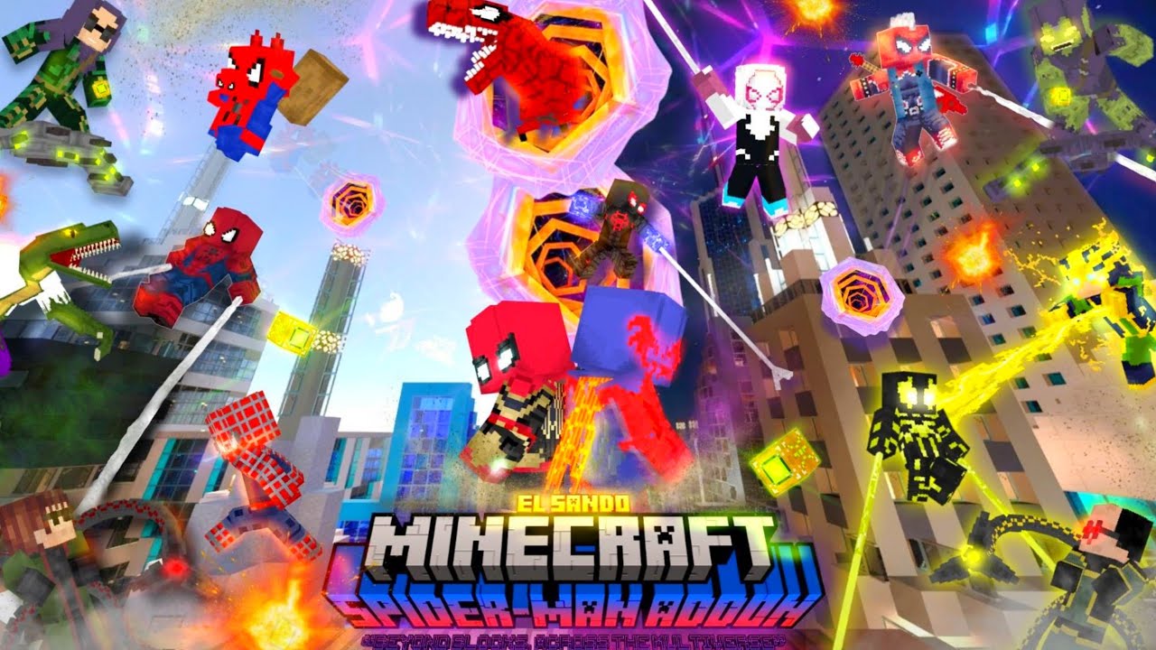 MELHOR ADDON/MOD DO SPIDERMAN ATUALIZADO PARA MINECRAFT PE 1.21 ...