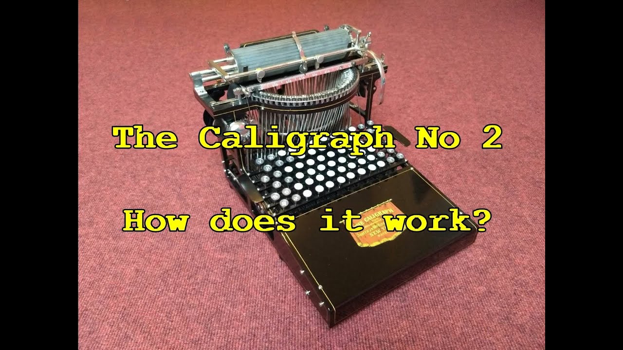 The Caligraph No 2 typewriter, How does it work - YouTube