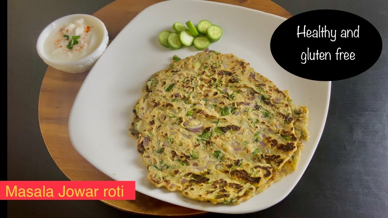 Masala Jowar Roti | Masala Jolad roti | Gluten free roti | Masala Jowar ...