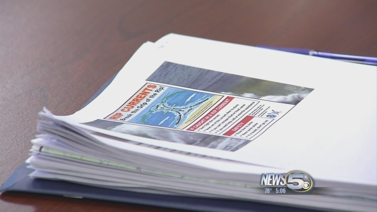 Rip current alert system in the works for Baldwin County - YouTube