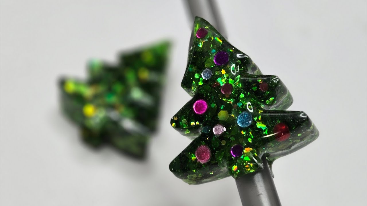 #29 Christmas Tree Straw Topper - YouTube