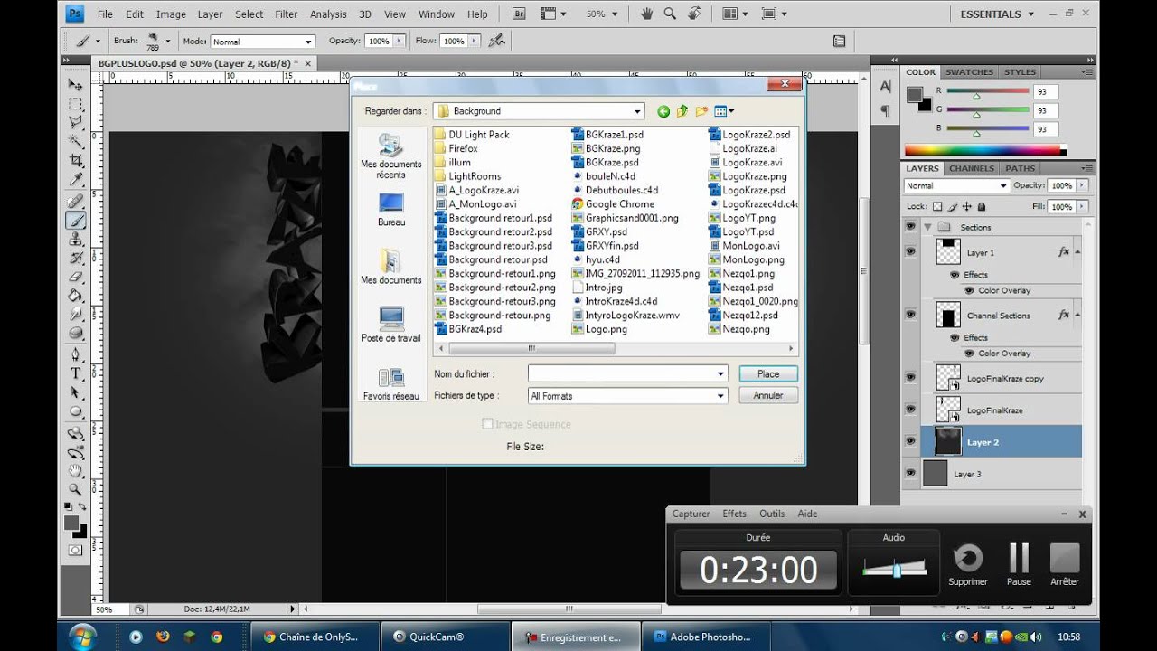 Tutorial Background FR - YouTube