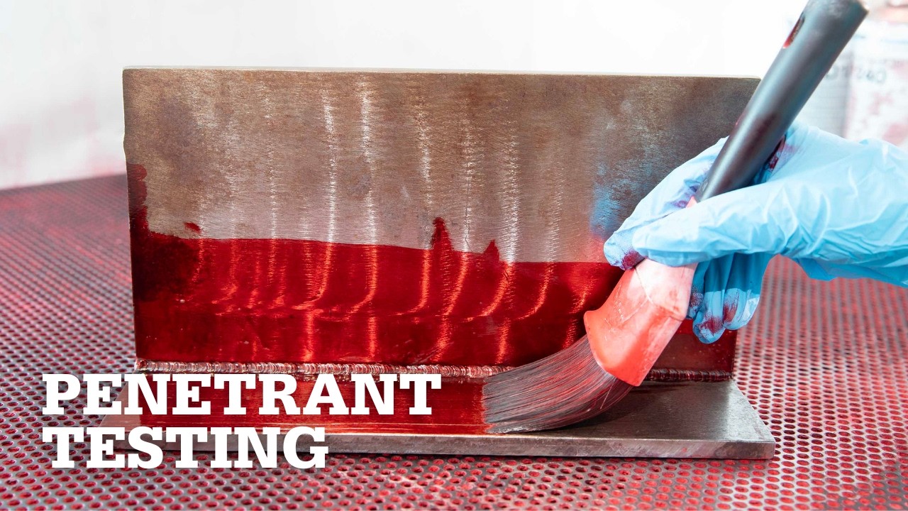 Penetrant testing | Colour contrast technique | Argyll Ruane - YouTube