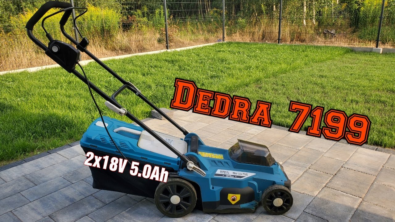 Test kosiarki akumulatorowej DEDRA 7199 2x 18V 5.0Ah / jak szybko ...
