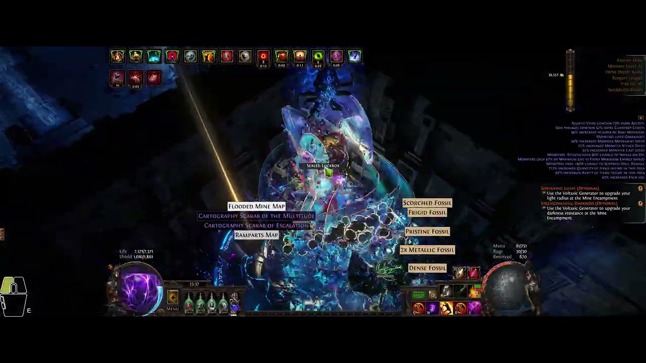 PoE Delve depth 6000+ nodes: Primeval Chamber (Depth: 6004) - YouTube