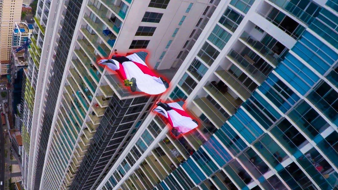 REAL LIFE SUPERHEROES FLY THROUGH BUILDINGS - WORLD RECORD - YouTube