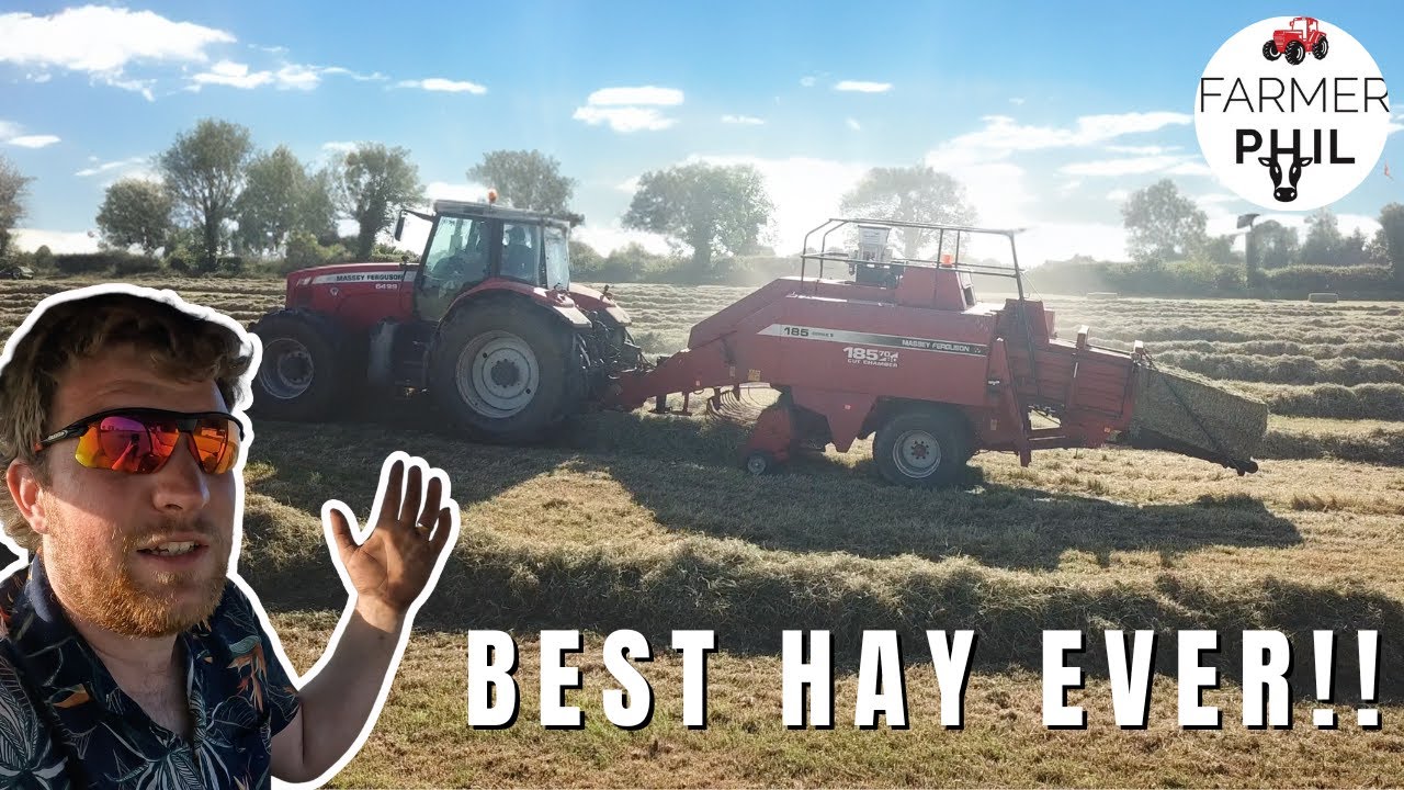 BEST HAY EVER! OUR EARLY MAY HAY HARVEST - YouTube