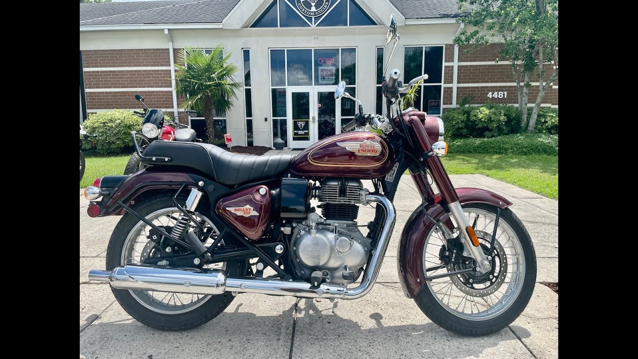 2024 ROYAL ENFIELD BULLET 350 Maroon - YouTube