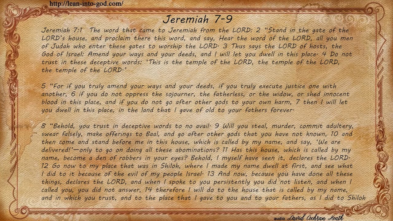 Jeremiah 7-9 - YouTube
