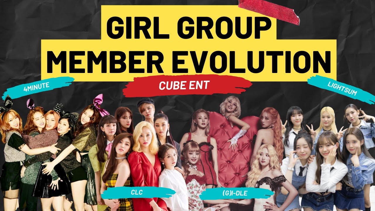 Cube Girl Group Member Evolution (4Minute, CLC, (G)I-DLE, & Lightsum ...