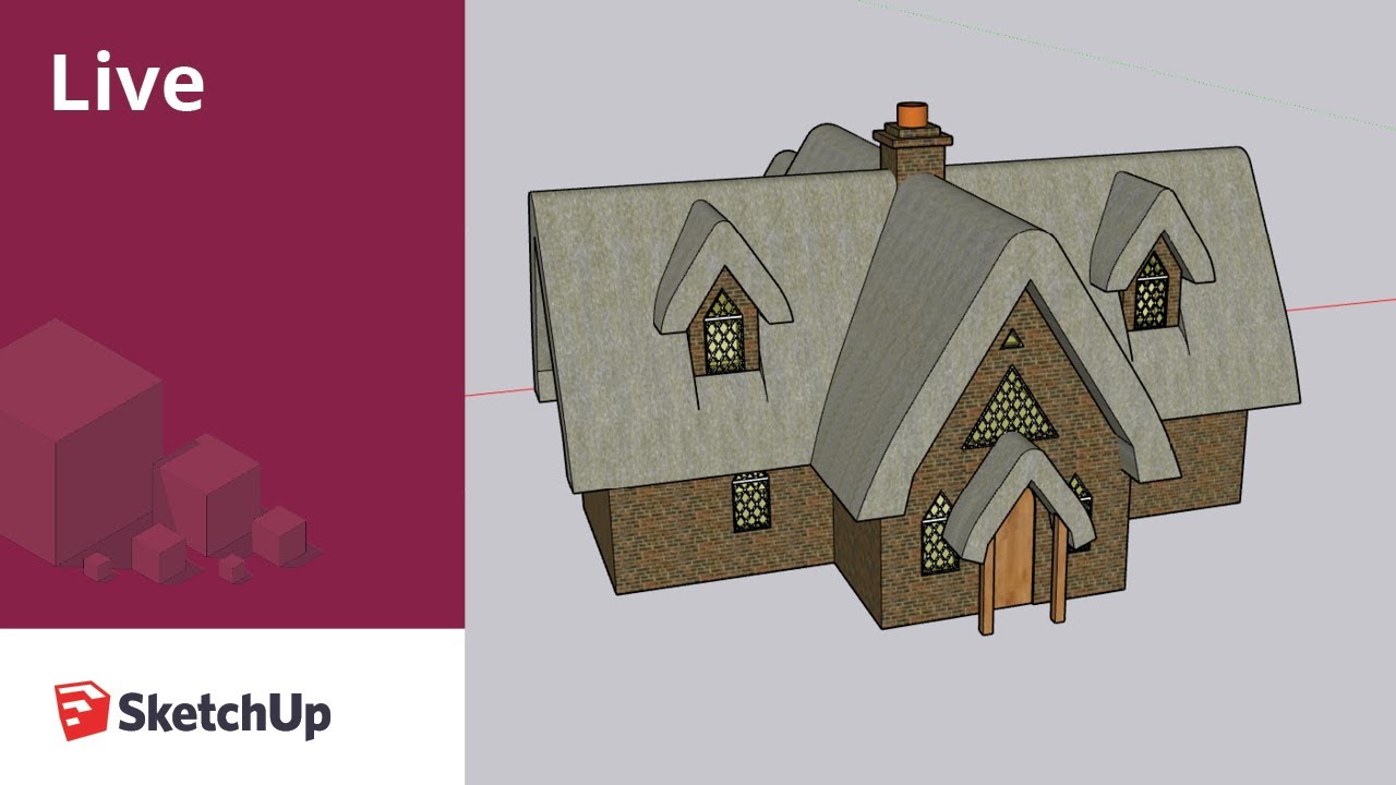 Modeling a Cottage Live in SketchUp! - YouTube