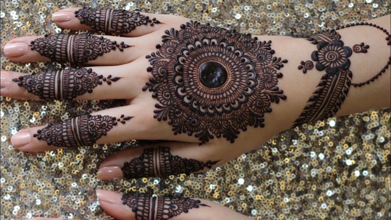 kashees inspired mehndi design|| New easy mehndi designs for hands ️||mehndi bunch - YouTube