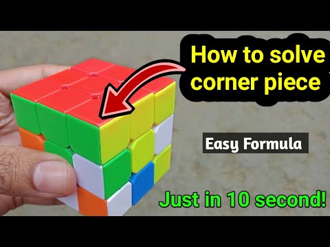 Tutorial - How to solve Rubik's cube corner pieces ? | Easy Formula | # ...
