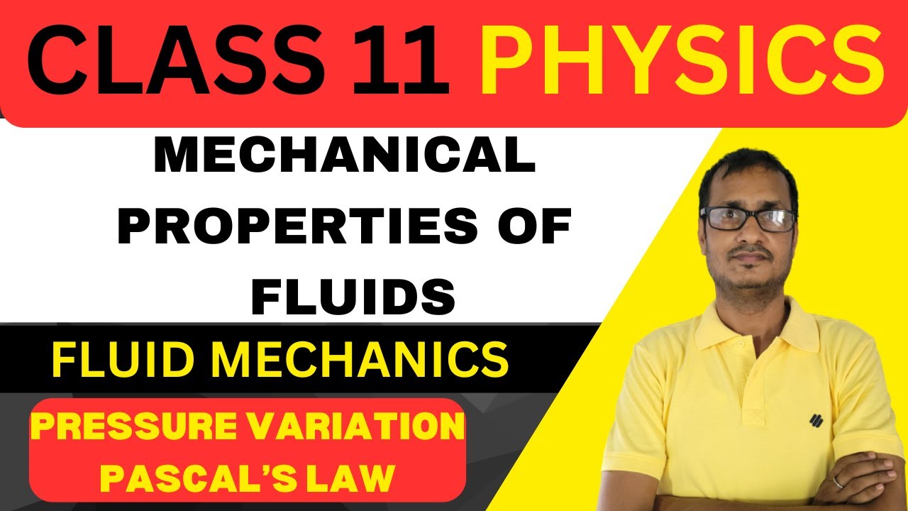 FLUID MECHANICS CLASS 11 PHYSICS||PRESSURE VARIATION DUE TO MOTION OF ...