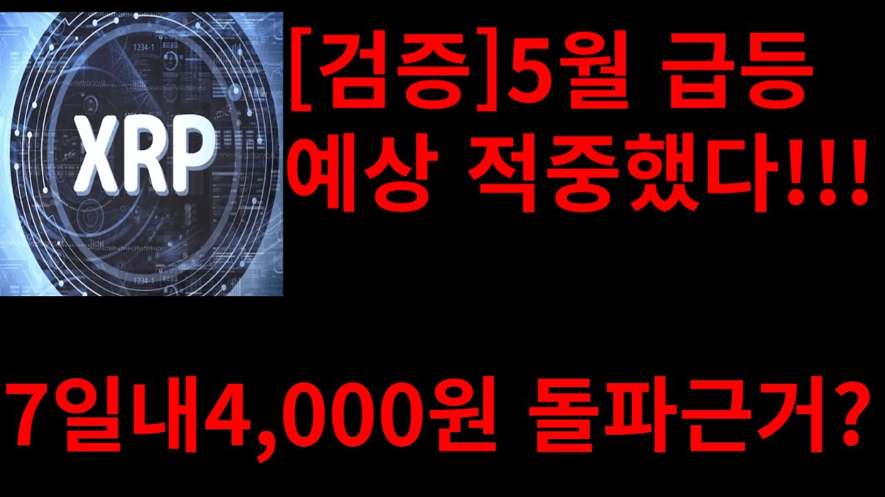 Xrp 5월급등 예상 적중7일내4000원돌파리플 엑스알피 리플 Etf리플 업비트xrp 강석 Xrp 차트xrp 분석 엑스알피엑스알피 분석 강석의 코인