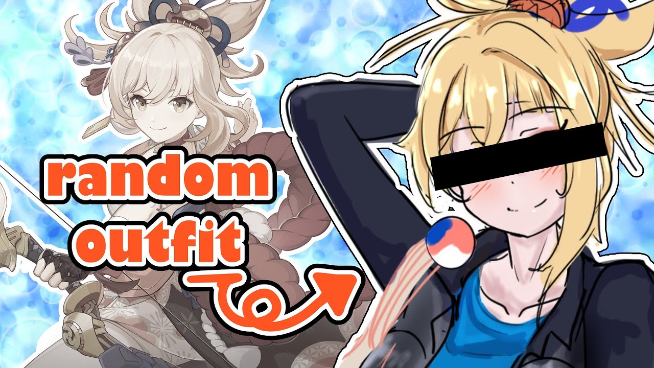 Drawing a New SKIN for Yoimiya... (Random Outfit Generator) - YouTube