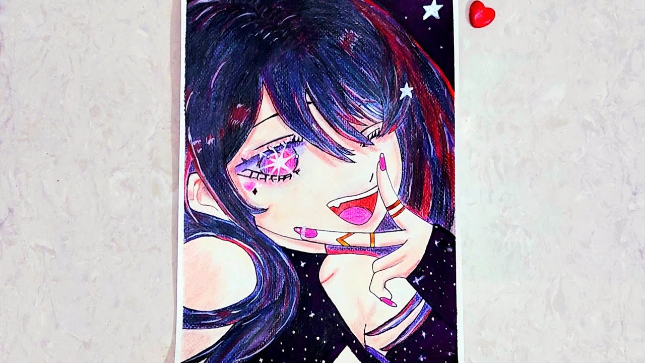How to Draw AI Hoshino || Oshinoko || My Star - YouTube