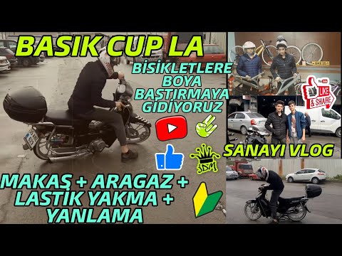 BASIK CUPLA SANAYİ VLOG I BOYA BASTIRMAYA GİDİYORUZ I DRİFT I MAKAS I ARAGAZ DOLU VİDEO #Bike35 İzmr