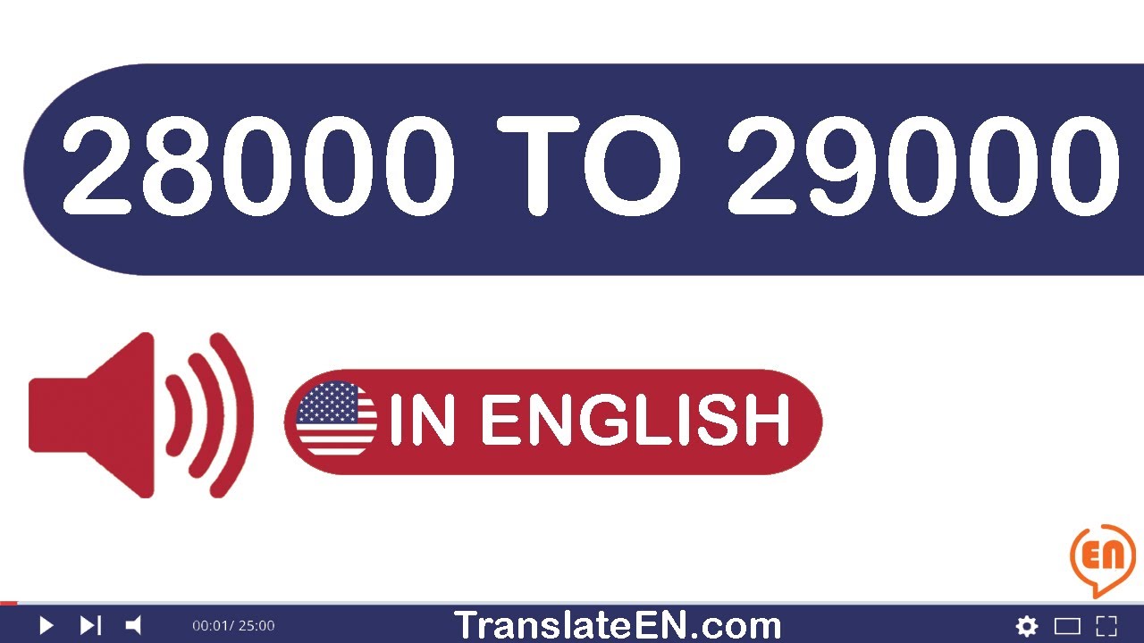 Numbers 28000 To 29000 In English Words - YouTube