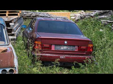 Starting BMW E34 525TD After 6 Years + Test Drive
