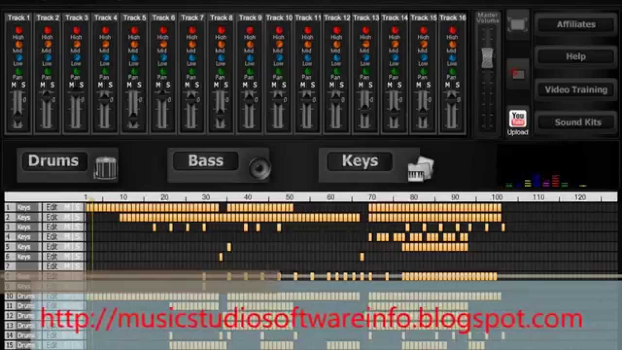 AWESOME DEMO!! Audio Mixing Software - Create Music Online - YouTube