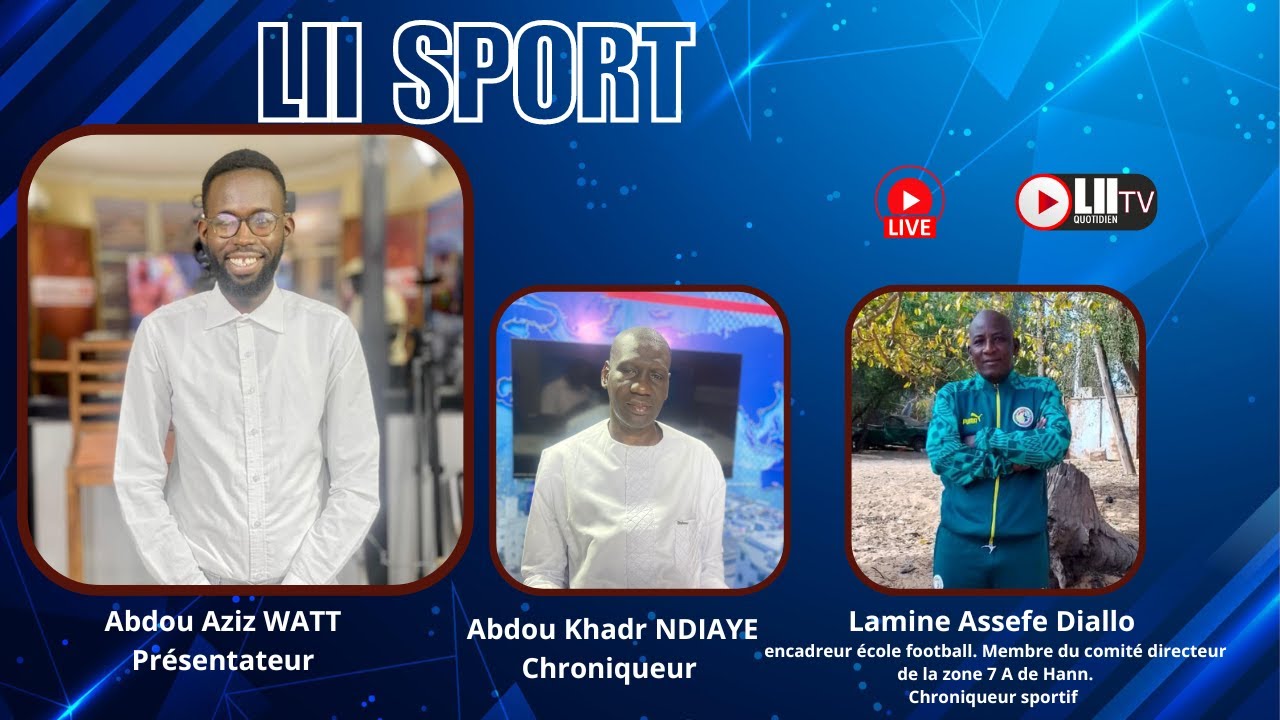 Direct: Lii Sport avec Abdou Aziz WATT & Abdou Khadr NDIAYE - YouTube