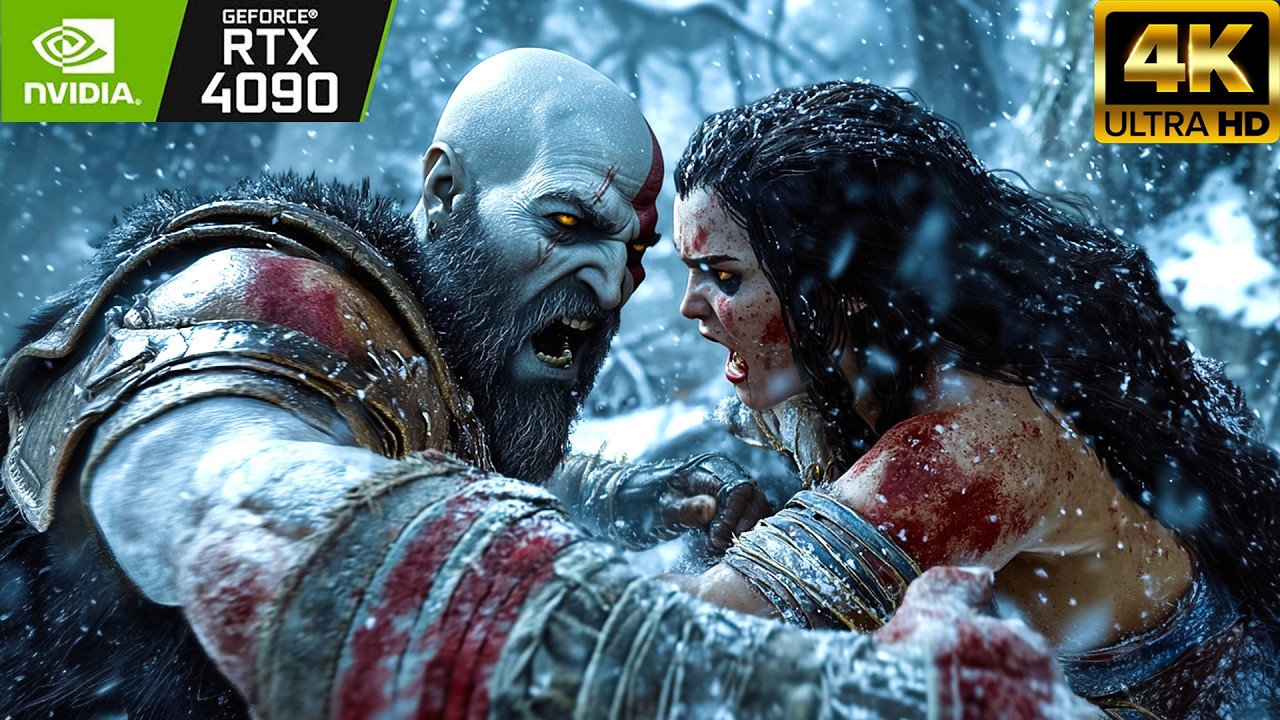 FREYA ATTACK (PC) RTX 4090 ULTRA Graphics [4K] God of War Ragnarok ...