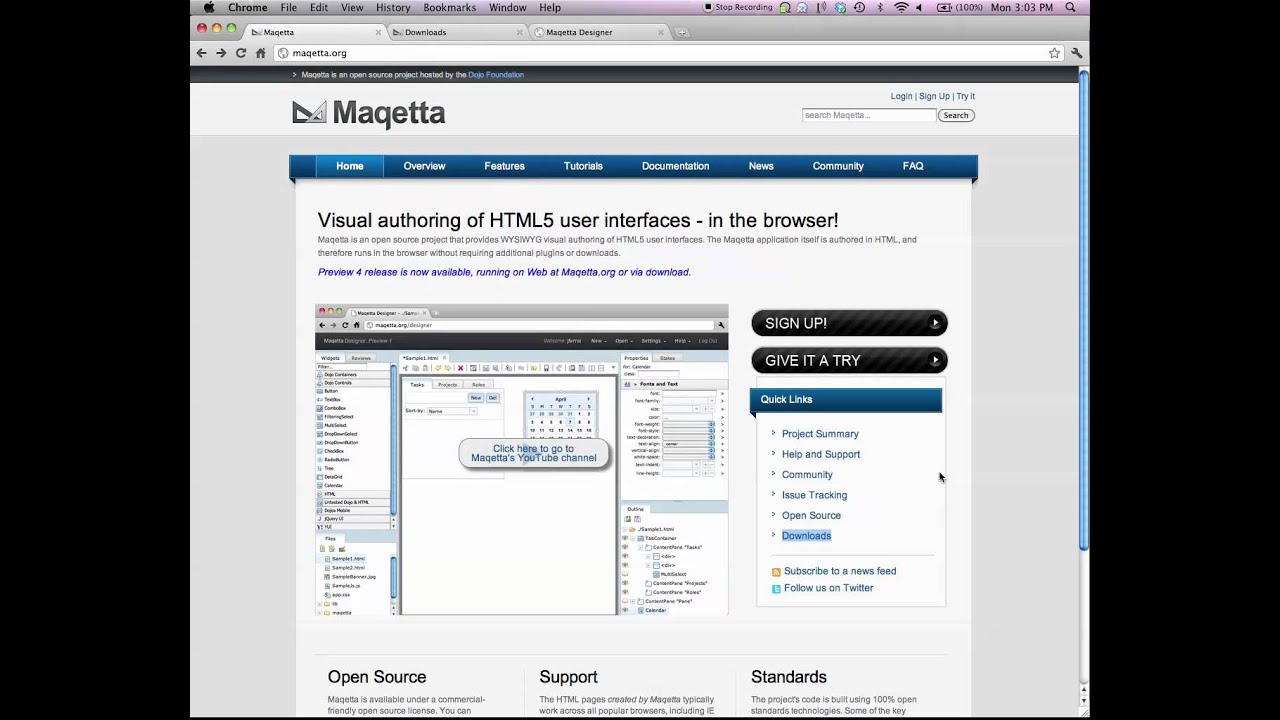Maqetta Getting Started - YouTube
