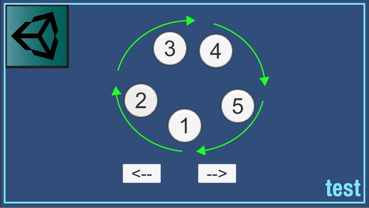unity 3D 2019 : The menu will rotate in a circle (test) - YouTube