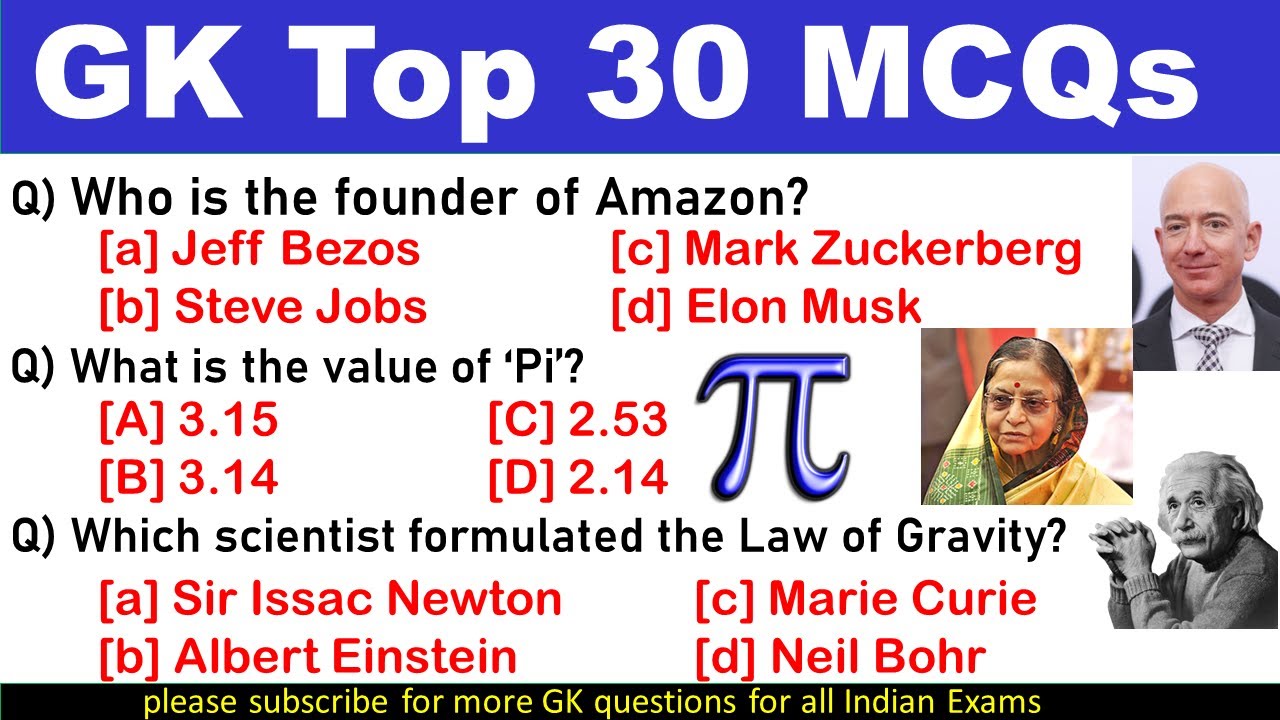 Top 30 General knowledge questions and answers| Top 30 Interesting GK ...