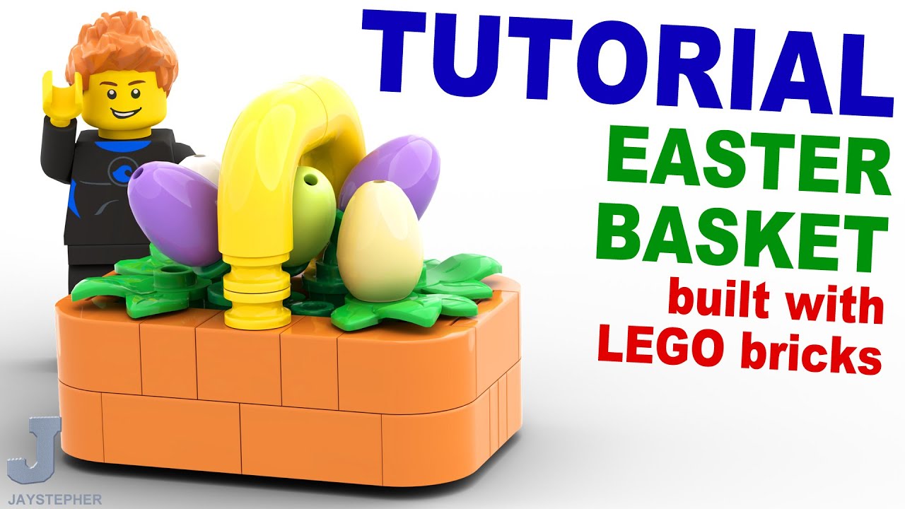 How To Make An Easter Basket Built With LEGO Bricks Tutorial - YouTube