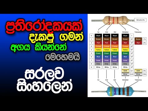How to calculate resistor value sinhala | Resistor color code සිංහලෙන් ...