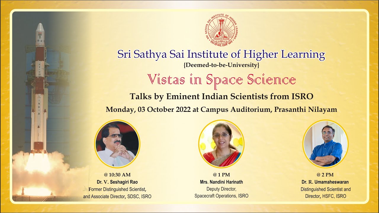Vistas in Space Science – Talks by Eminent Indian Scientists from ISRO ...