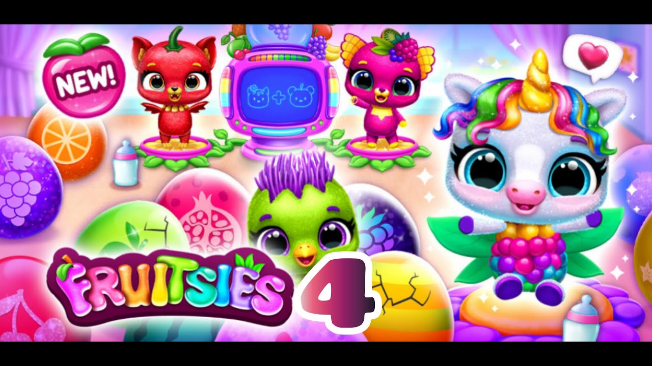 Fruitsies! New mini game, make up and dress up your new pets 4 - YouTube