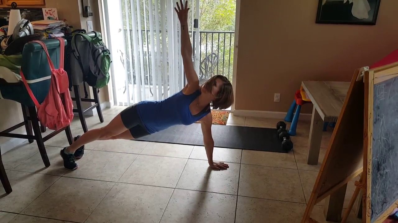 Alternating Side Plank Reach - YouTube