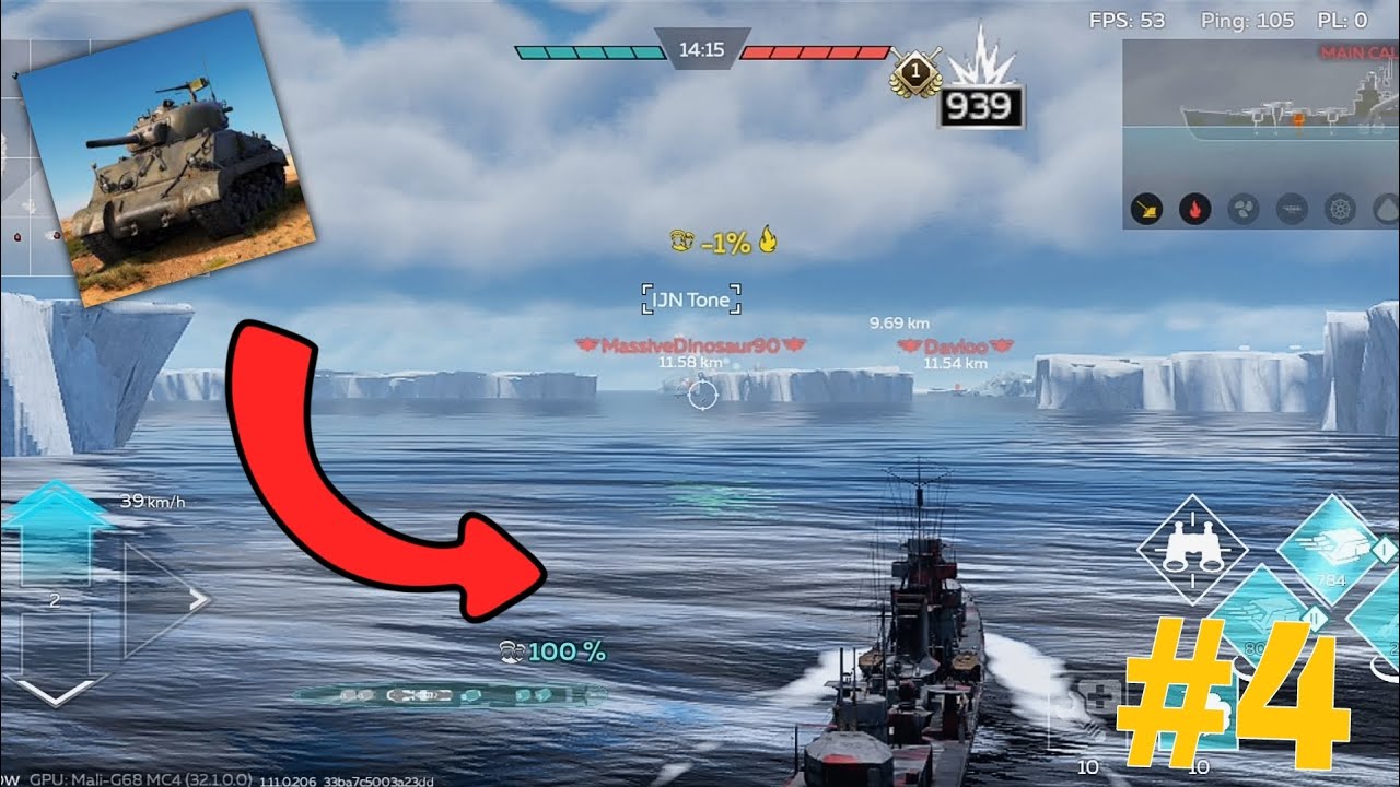 War Thunder Mobile Gameplay Walkthrough Part 4 | New Ship in Action! 🔥 ...