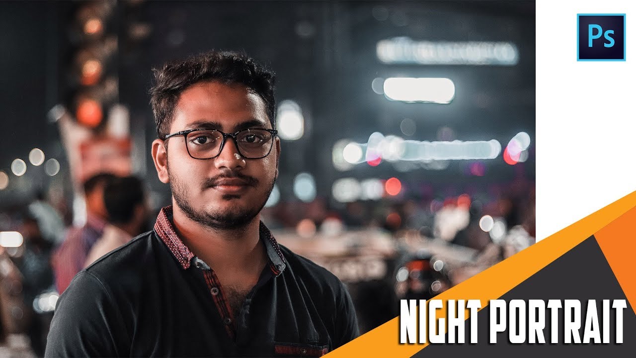 Photoshop Tutorial : Night Portrait Editing - Color Grading - YouTube