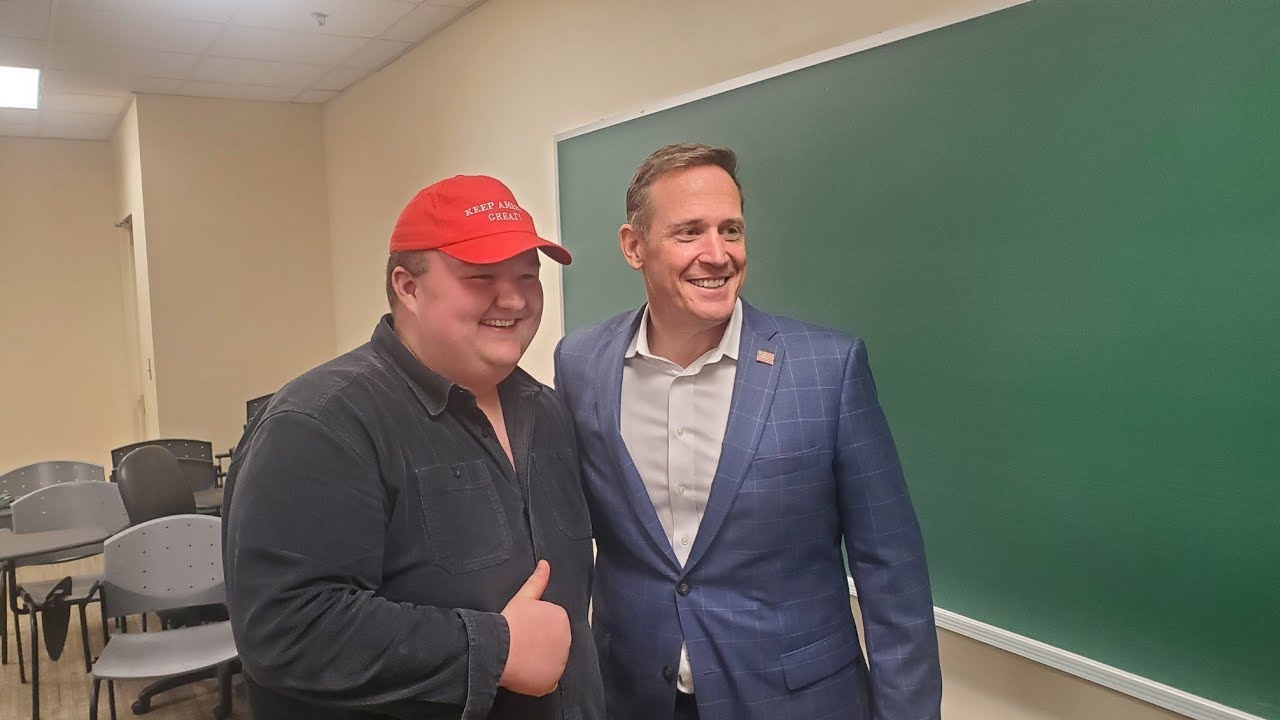 Congressman Ted Budd Visits His Alma mater Appalachian State - YouTube