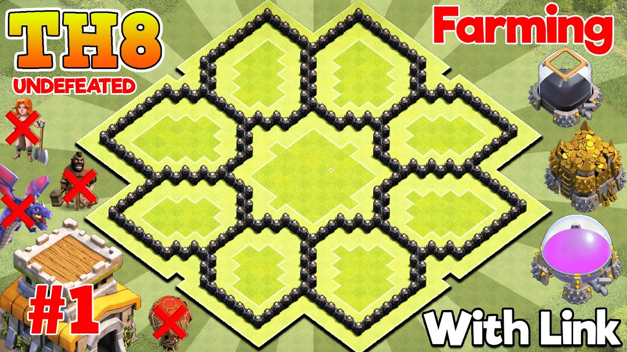 "EPIC!" Th8 Farming Base With Copy link 2020! | Town hall 8 (Th8 ...