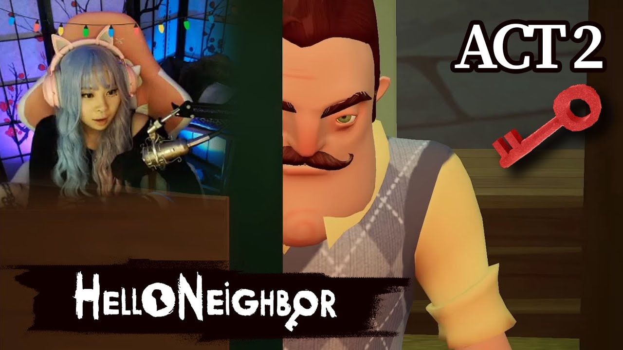 RED KEY ESCAPE | Hello Neighbor | Act 2 - Episode 3: Gate Gameplay ...