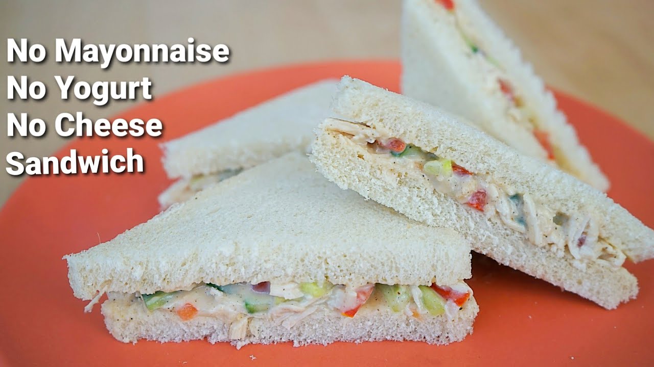 Chicken Sandwich Without Mayonnaise, Yogurt & Cheese | Easy Chicken ...