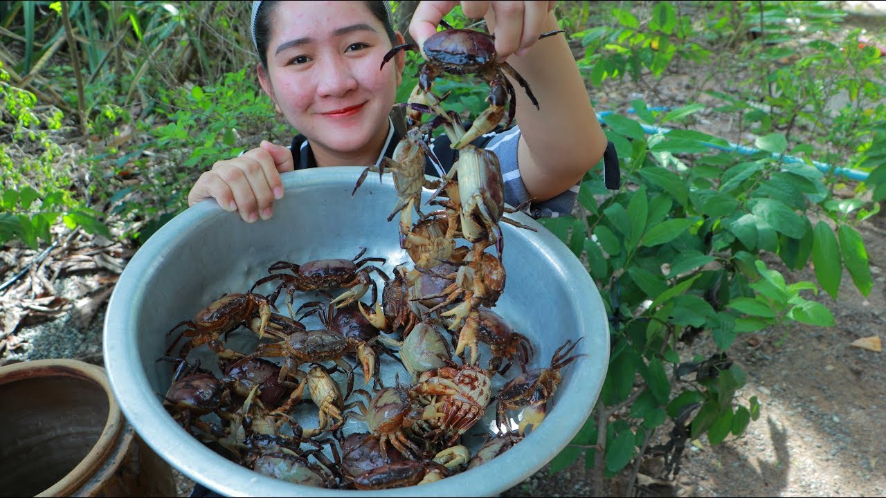 Yummy Field Crab Stir Fry Recipe - Field Crab Cooking - Cooking With ...