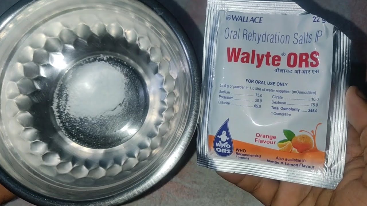Walyte ORS Review, Uses And Homemade Replacement - YouTube